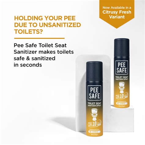 Toilet Seat Sanitizer Spray Citrus 75 Ml Pee Safe