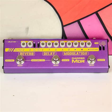 Used Valeton Dapper Mdr Tuner Modulation Delay Reverb Guitar Reverb