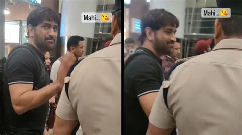 Watch Ms Dhonis Heartwarming Gesture To A Fans Concern About His