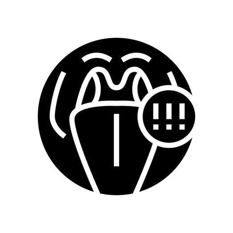 Tonsils Adenoid Problems Glyph Icon Vector Illustration 10317412 Vector
