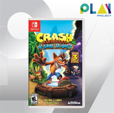 Nintendo Switch Crash Bandicoot N Sane Trilogy มือ1 แผ่นเกมนินเ