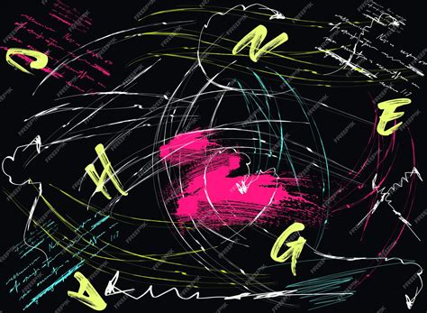 스트리트 아트 그래피티 터 도시 스트리트 예술 그래피티 슬로건 인쇄 프리미엄 벡터