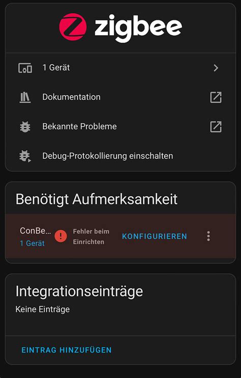 Sonoff Stick Fehler Beim Einrichten Allgemein Simon Community