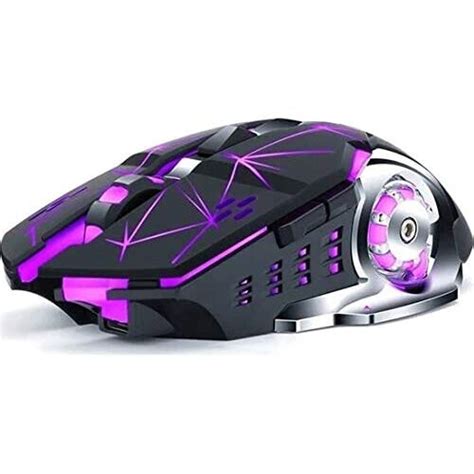 Led Wireless Mouse For Laptop Rechargeable Computer Usb Cordless Mice For Pc Gaming Silent