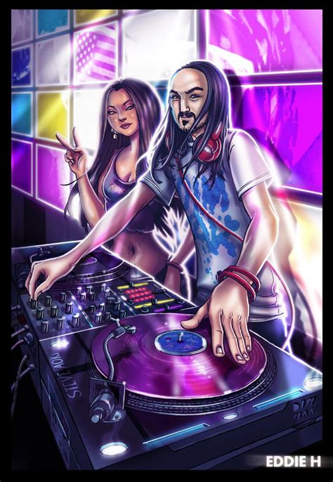 Steve Aoki By Eddieholly Steve Aoki Steve Dj Booth