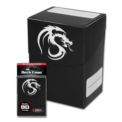 Bcw Deck Case 80 Black Geek Culture