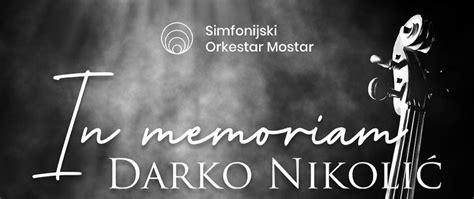 Koncert ‘in Memoriam Darko Nikolić U Nedjelju U Kosači Jabukatv