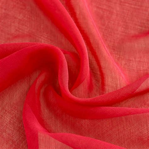smarties red soft sheer voile curtain