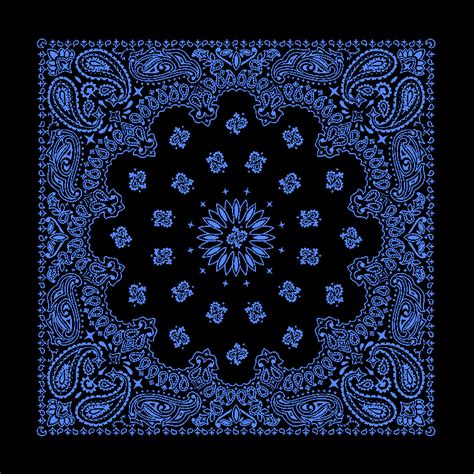 Black And Blue Bandana