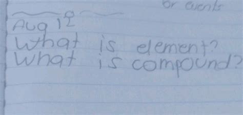 Aug 12 What Is Element What Is Compound StudyX