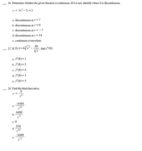 Solved 26 Determine Whether The Given Function Is