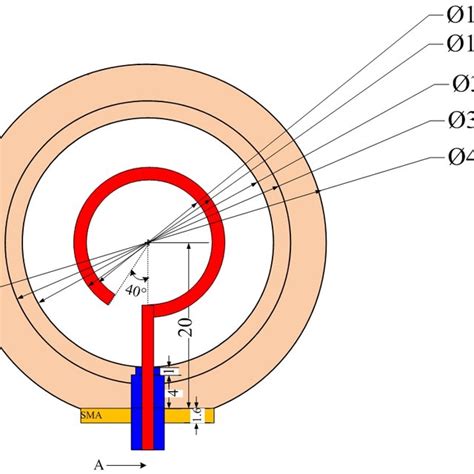 3d View Of The Proposed Ring Probe Fed Circularly Polarized Mca