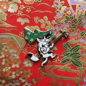Billi The Bakeneko Yokai Enamel Pin Etsy