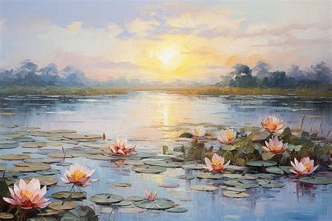 Serene Water Lily Pond Fine Art Poster Artofit
