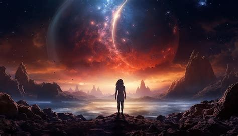 Premium AI Image Andromeda Background Digital Galaxy In Space
