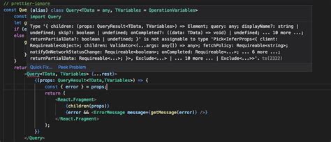 Reactjs Using Typescript Generics With React Apollo Query Component