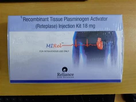 Recombinant Tissue Plasminogen Activator Injection Kit 18 Mg At Rs