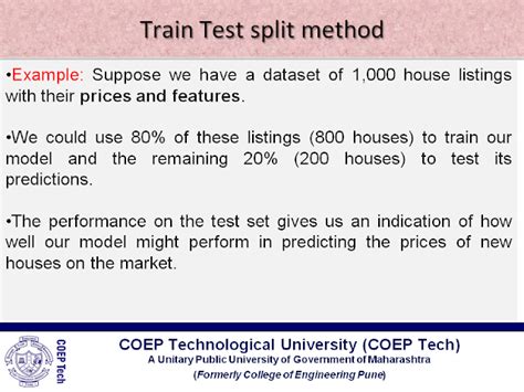 train test spilt using sklearn