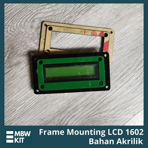 Jual Frame Lcd 16x2 1602 Akrilik Mounting Lcd Shopee Indonesia