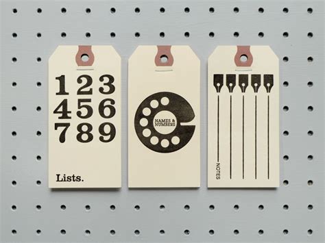 Tag Notebooks Letterpress Design Paper Cards Letterpress