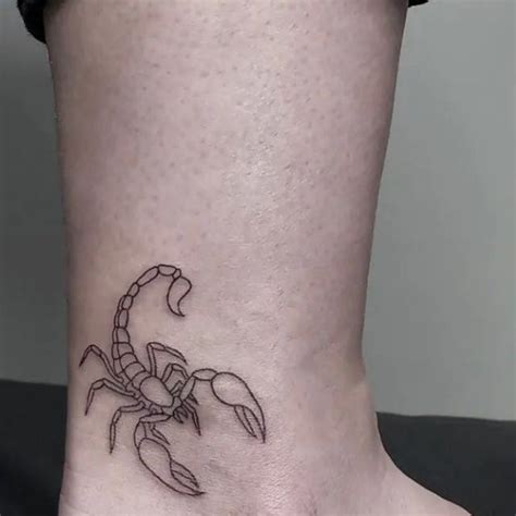 Fine Line Scorpion Tattoo By Marcelina Tattoo