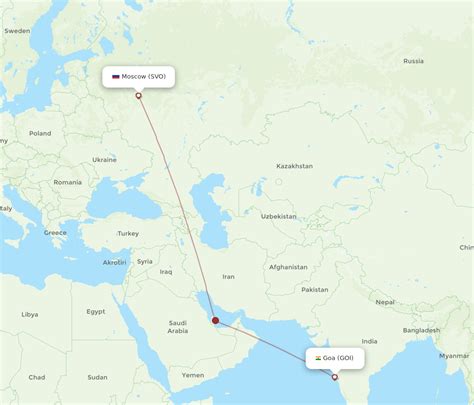 Flights From Goa To Moscow Goi To Svo Airlines And Best Routes