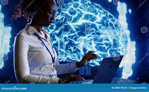Specialist Maintenancing Ai Systems Stock Footage Video Of Digital Cyber 288679270