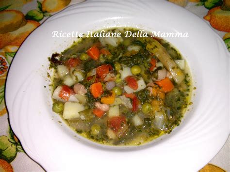 Ricetta Minestrone Genovese Con Pesto Ricette Italiane Della Mamma