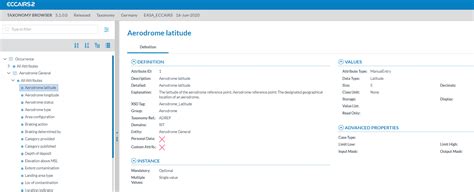 Eccairs 2 Central Hub Taxonomy Browser