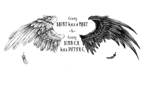 Angel Demon Wing Tattoo Designs Abstract Tattoo Designs