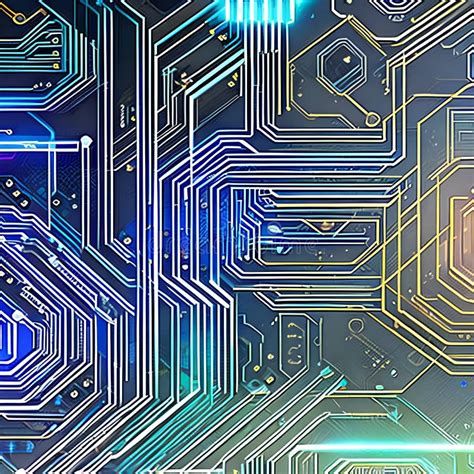 459 Futuristic Technology Circuit A Futuristic And Tech Inspired Background Featuring A Circuit