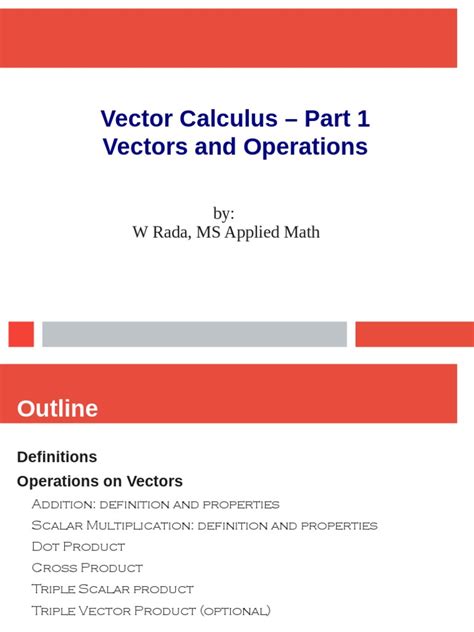 02a vector calculus part1 pdf euclidean vector cartesian