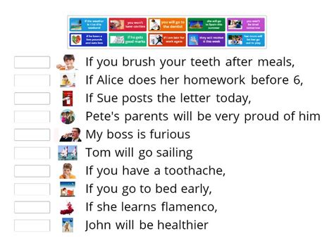 Review First Conditional Match Up