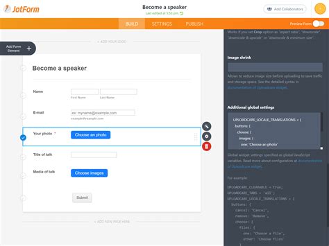 File Uploader By Uploadcare Form Widgets Jotform