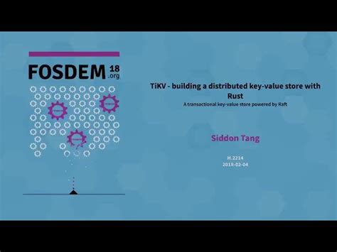 Free Video Tikv Building A Distributed Key Value Store With Rust From Rust Class Central