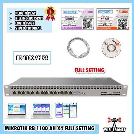 Jual Mikrotik RB1100AHx4 Plus Setting Untuk Usaha RT RW NET Atau WARNET
