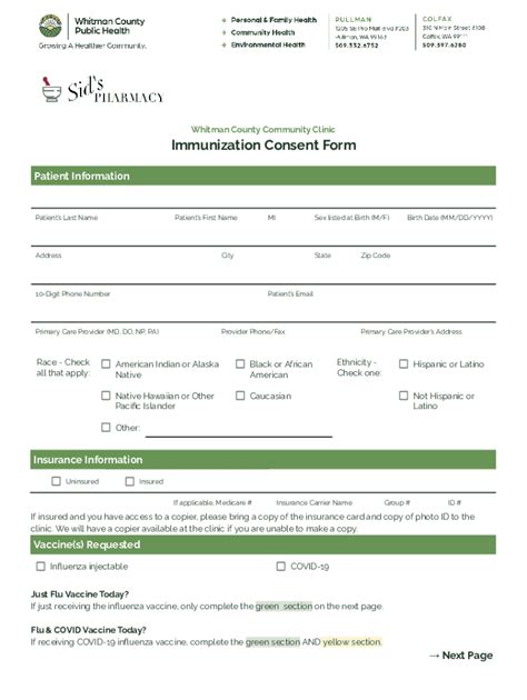 Fillable Online Wcphandsids Immunization Consent Form Fax Email Print Pdffiller