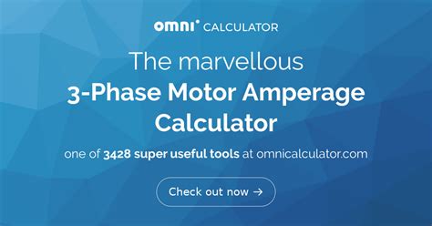 Phase Motor Amperage Calculator
