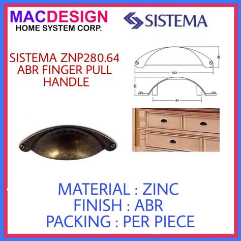 Sistema Zpn280 64 Abr Finger Pull Handle Macdesign Home Official