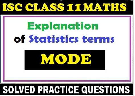 Statistics Class 11 Op Malhotra Exe 28c Isc Maths Solutions Icsehelp