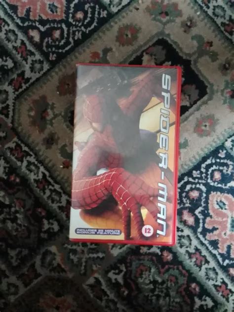 2002 Spider Man Vhs Pal Video Tape Marvel Includes Bonus Features £