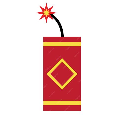 Premium Vector Firecracker Chinese Lunar New Year Simple Red Icon