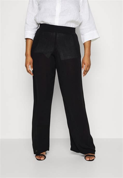 Vero Moda Curve Vmmenny Wide Pants Pantaloni Blacknegru Zalandoro