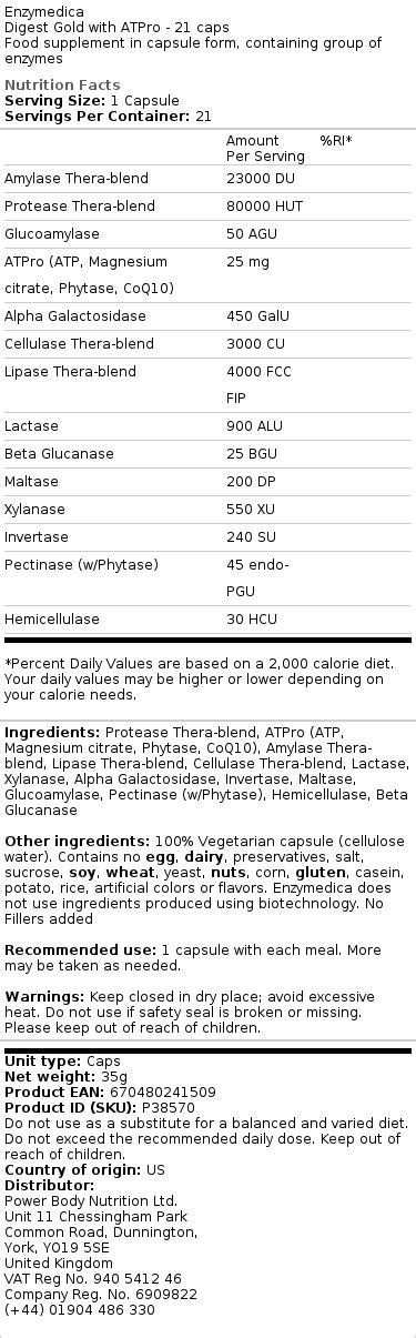 Ostaa Digest Gold With Atpro 90 Kaps Alkaen Eco Supplements