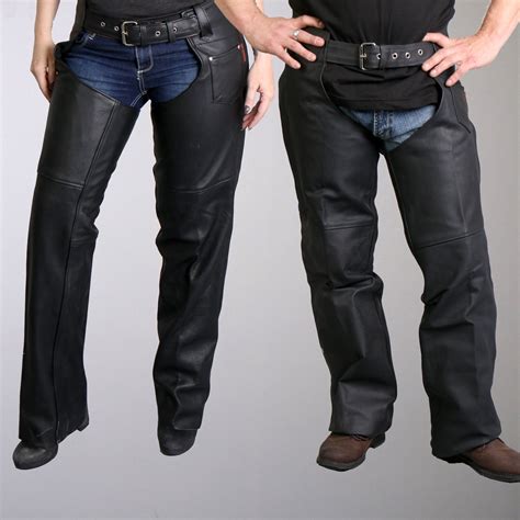 Hot Leathers Chm1001 Best Selling Black Fully Lined Unisex Motorcycle