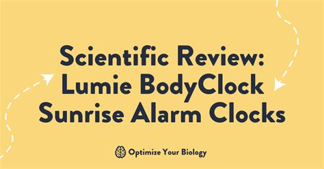 Scientific Review Lumie Bodyclock Sunrise Alarm Clocks