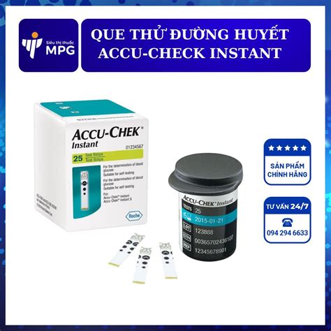 Que thử đường huyết Accu Chek Instant