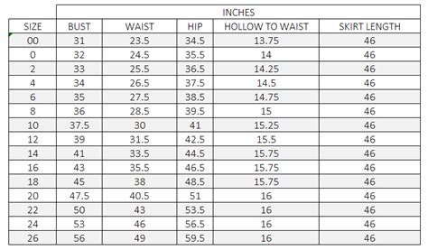 Ellie Wilde Size Chart Camellia Wedding Gown Bridal Store Wedding
