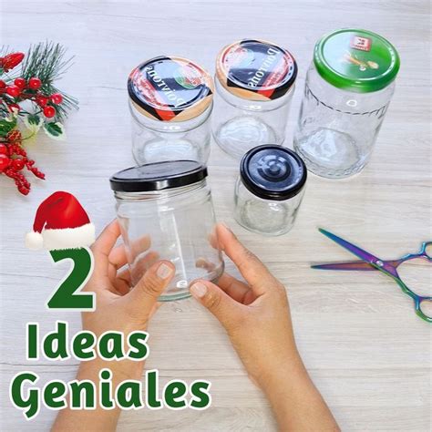 Manualidades Navideñas Para Vender O Regalar Ideas Navideñas Con Frascos de Vidrio By