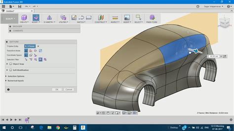Car Design Using Fusion 360 Part 1 Youtube